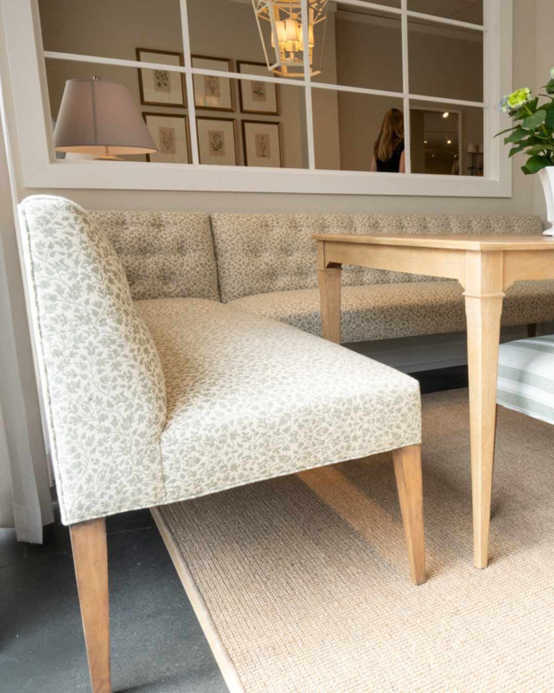 Catherine Banquette Corner Chair Rainsford Company