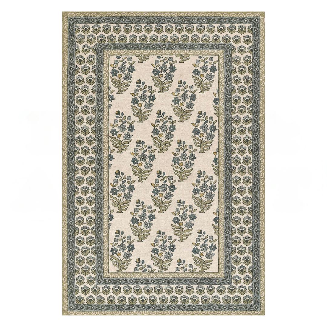 Cotswold - Green Wool Rug - Rainsford Company