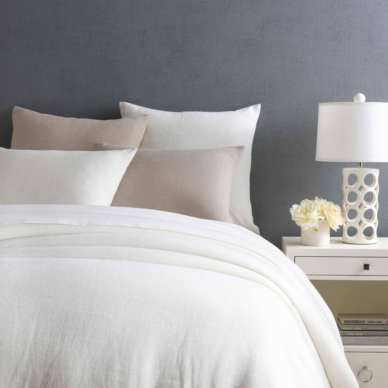Stone Washed Linen White duvet cover – Rainsford Company