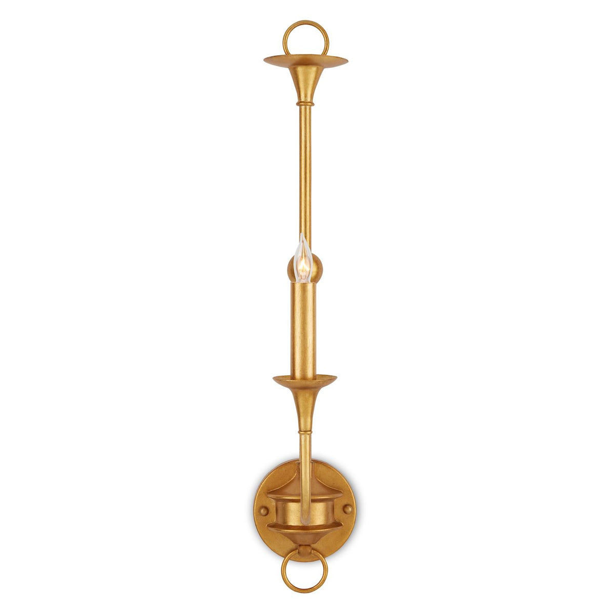 Nottaway Gold Wall Sconce - Rainsford Company